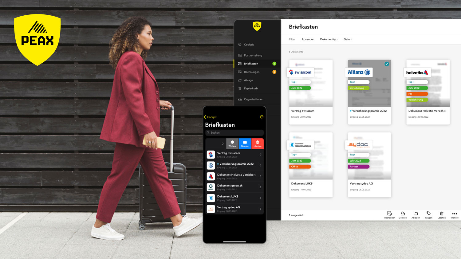 PEAX. Der digitale Briefkasten.
